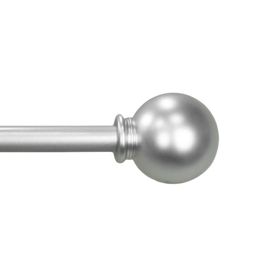Mainstays 1/2 Nickel Ball Curtain Rod - Adjustable 28-48 - Walmart.com