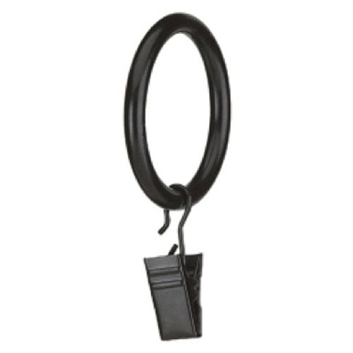Mainstays 1.5" Black Clip Rings - Walmart.com