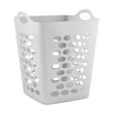 Your Zone Flexible Square Plastic Laundry Hamper, 3 Pack, Soft Silver ...