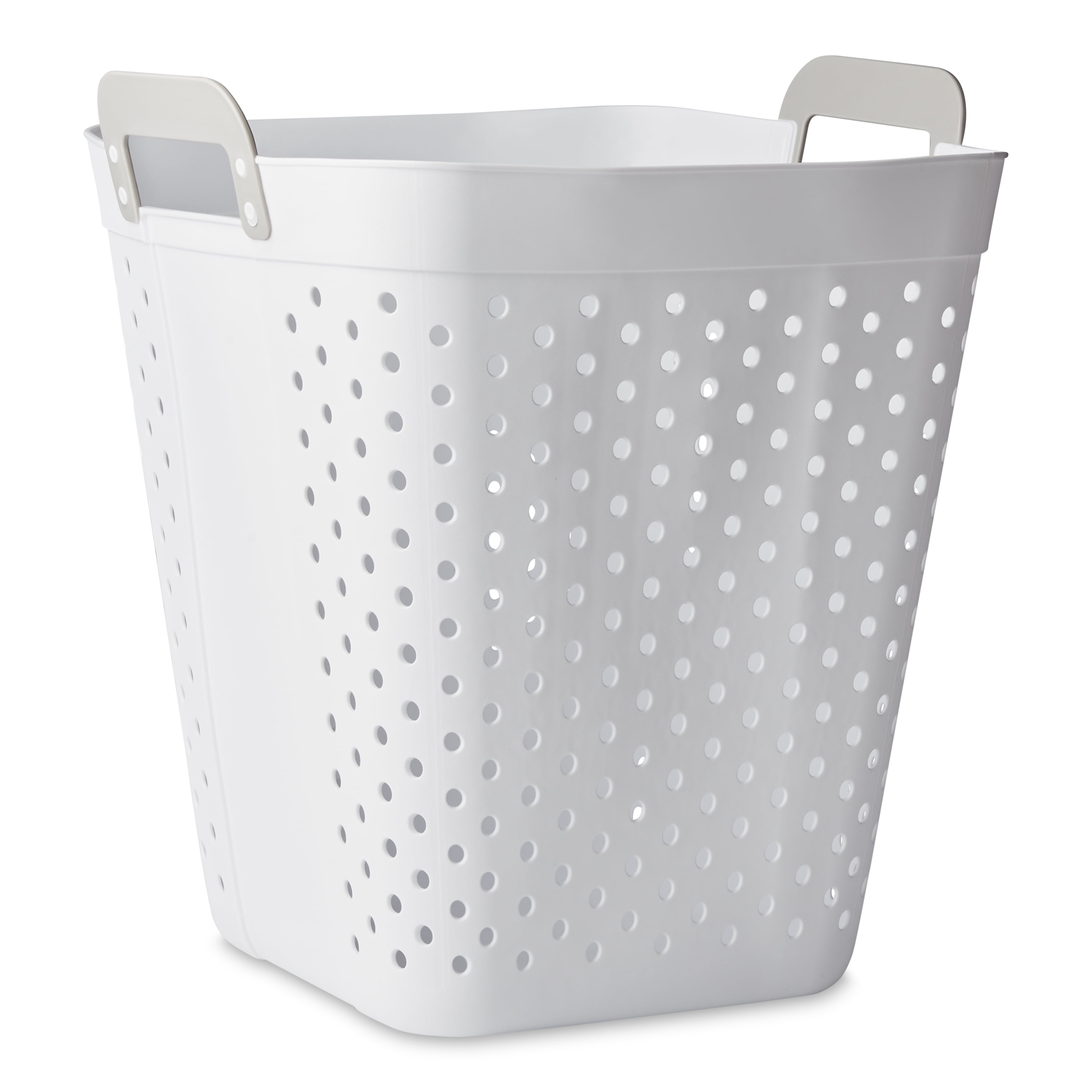 Mainstays Flexible Laundry Hamper with Handles, Ventilation, 1.8 Bushel ...