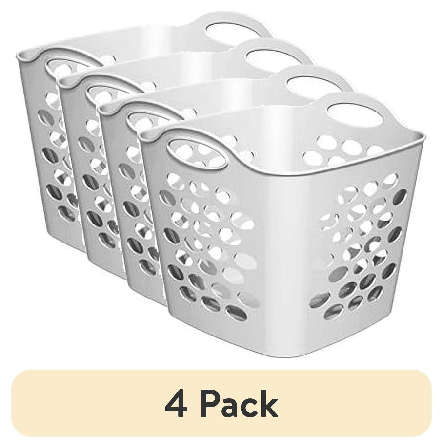 (4 pack) Mainstays Flexible Square Laundry Basket, 15" x 15" - Walmart.com