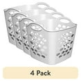 (4 pack) Mainstays Flexible Square Laundry Basket, 15" x 15" - Walmart.com
