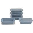 Mainstays 10 Piece Meal Prep Food Storage Containers, Blue - Walmart.com