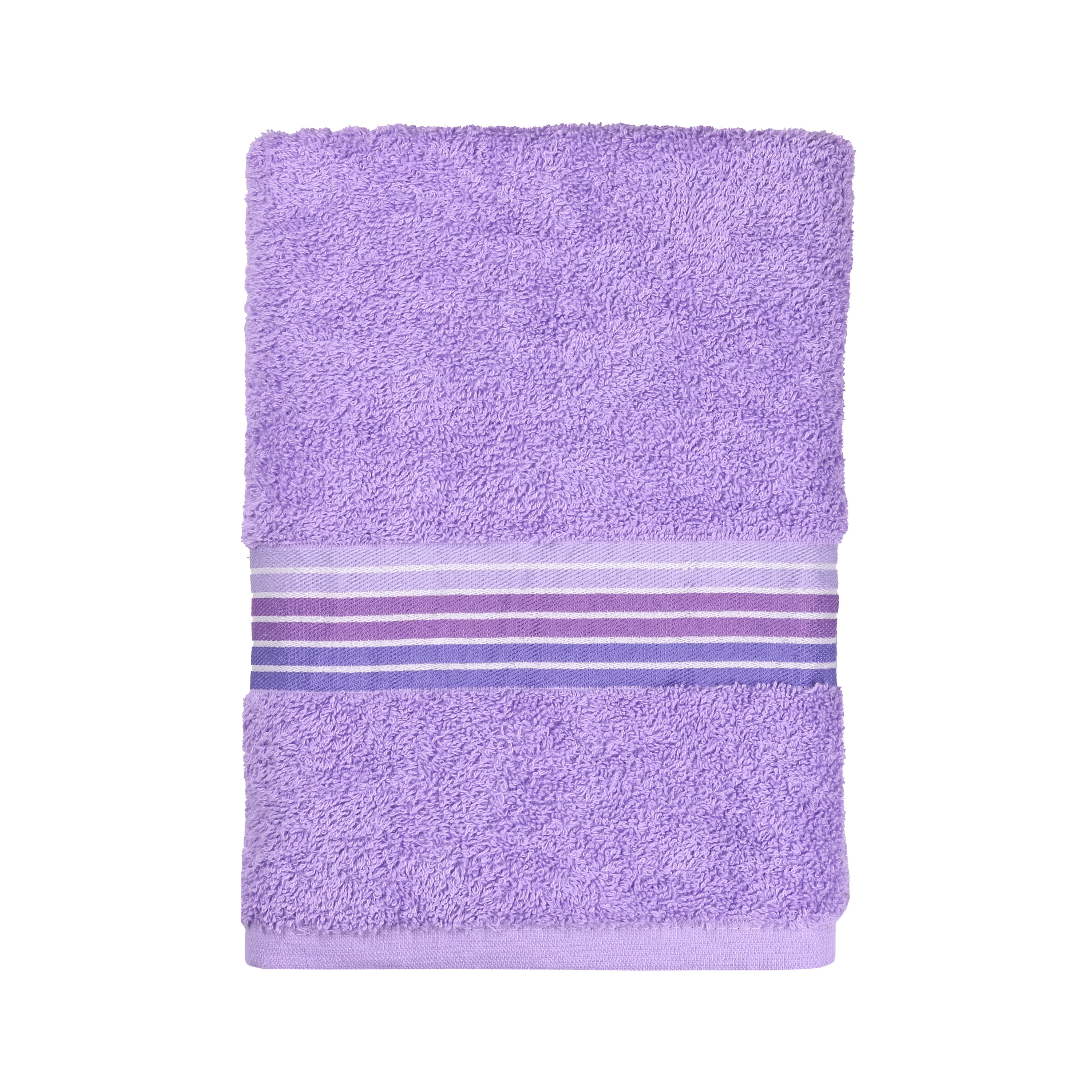 Mainstays Bath Towel, 27x52 inches, Lavender, 100% Cotton, Soft ...