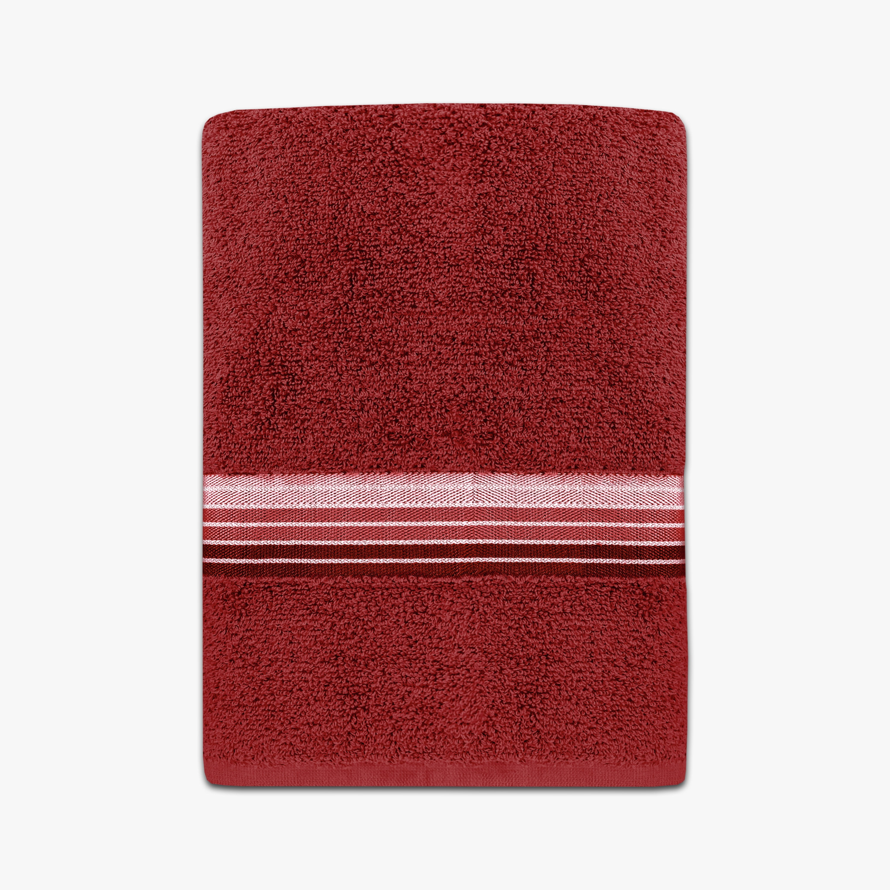 Mainstays Cotton Bath Towel, Super Soft, Absorbent, Red, 27x52 Inches ...