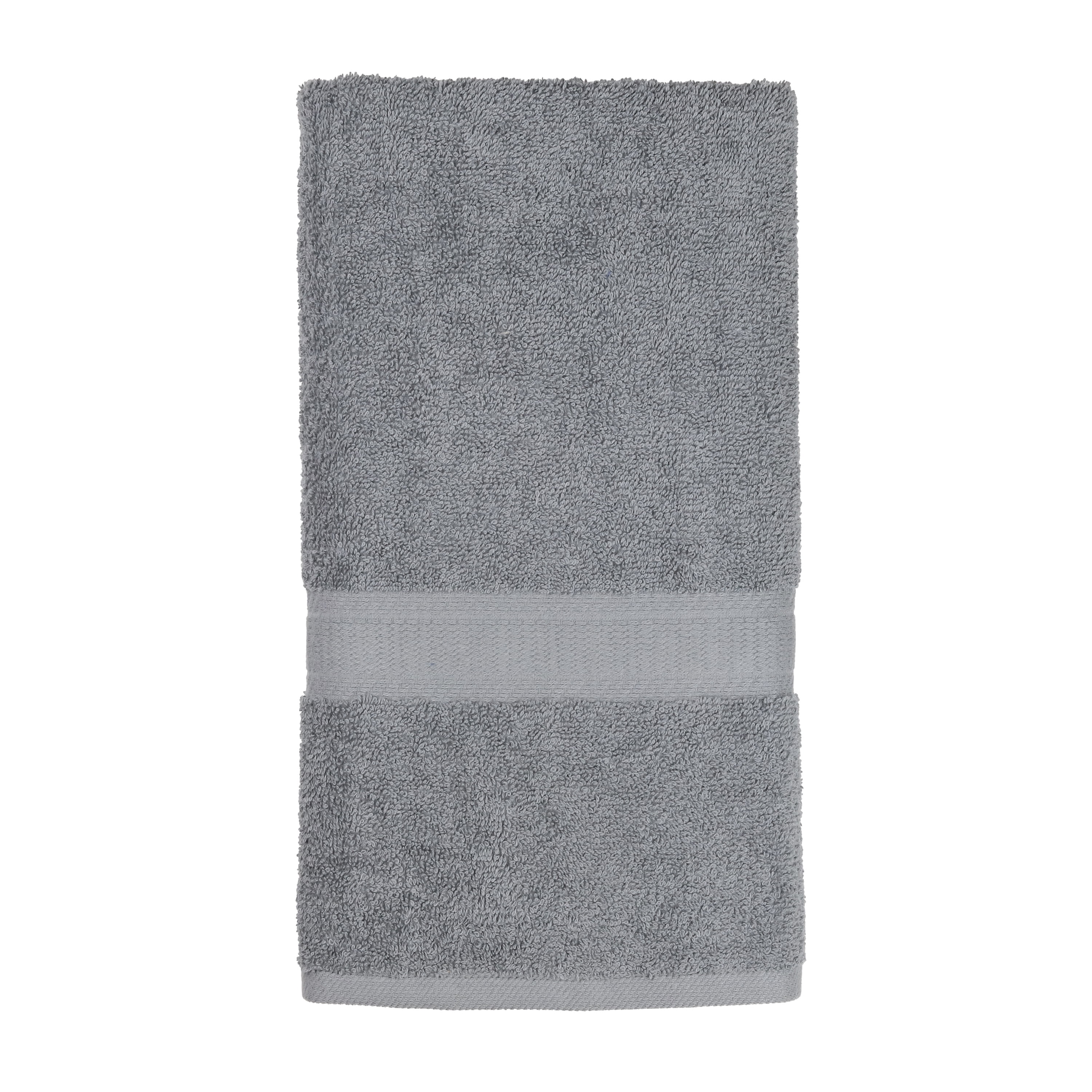Mainstays 100% Cotton Hand Towel, Super Soft and highly absorbent Basic ...