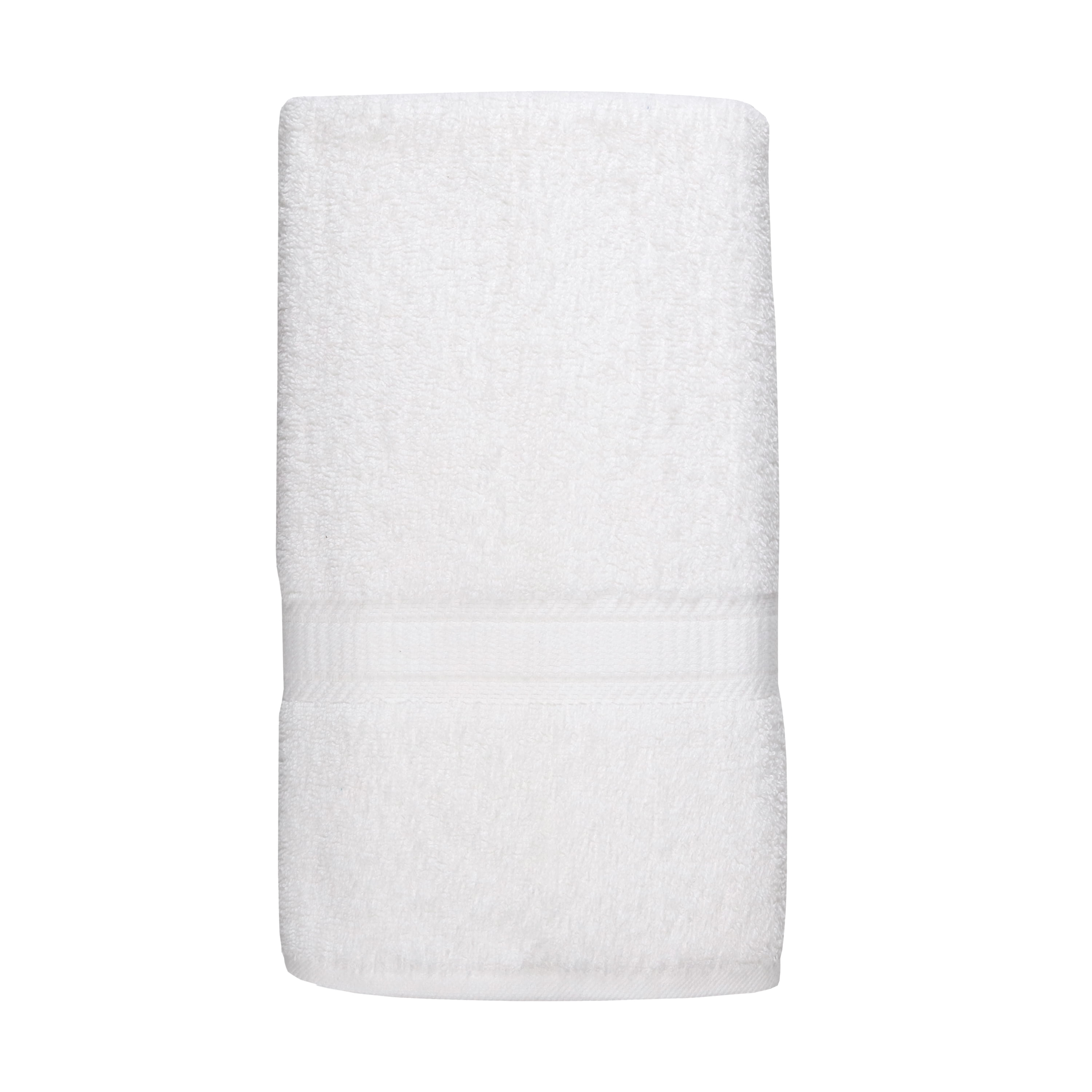 Mainstays Cotton Hand Towel, 16x26 inches, Soft, Absorbent, White ...