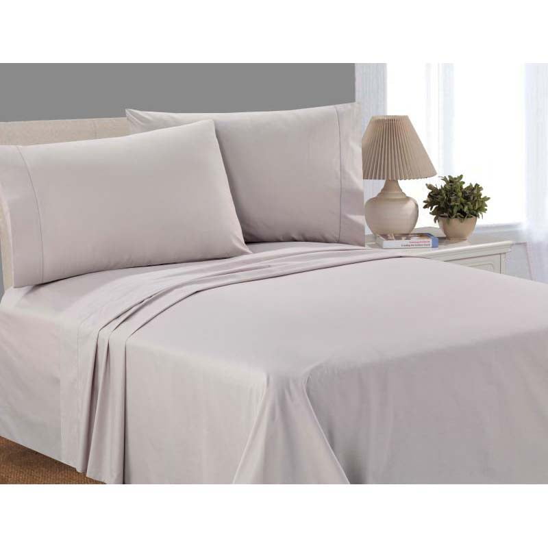 Mainstays 100% Cotton Percale, 200 Thread Count Sheet Set, Twin ...