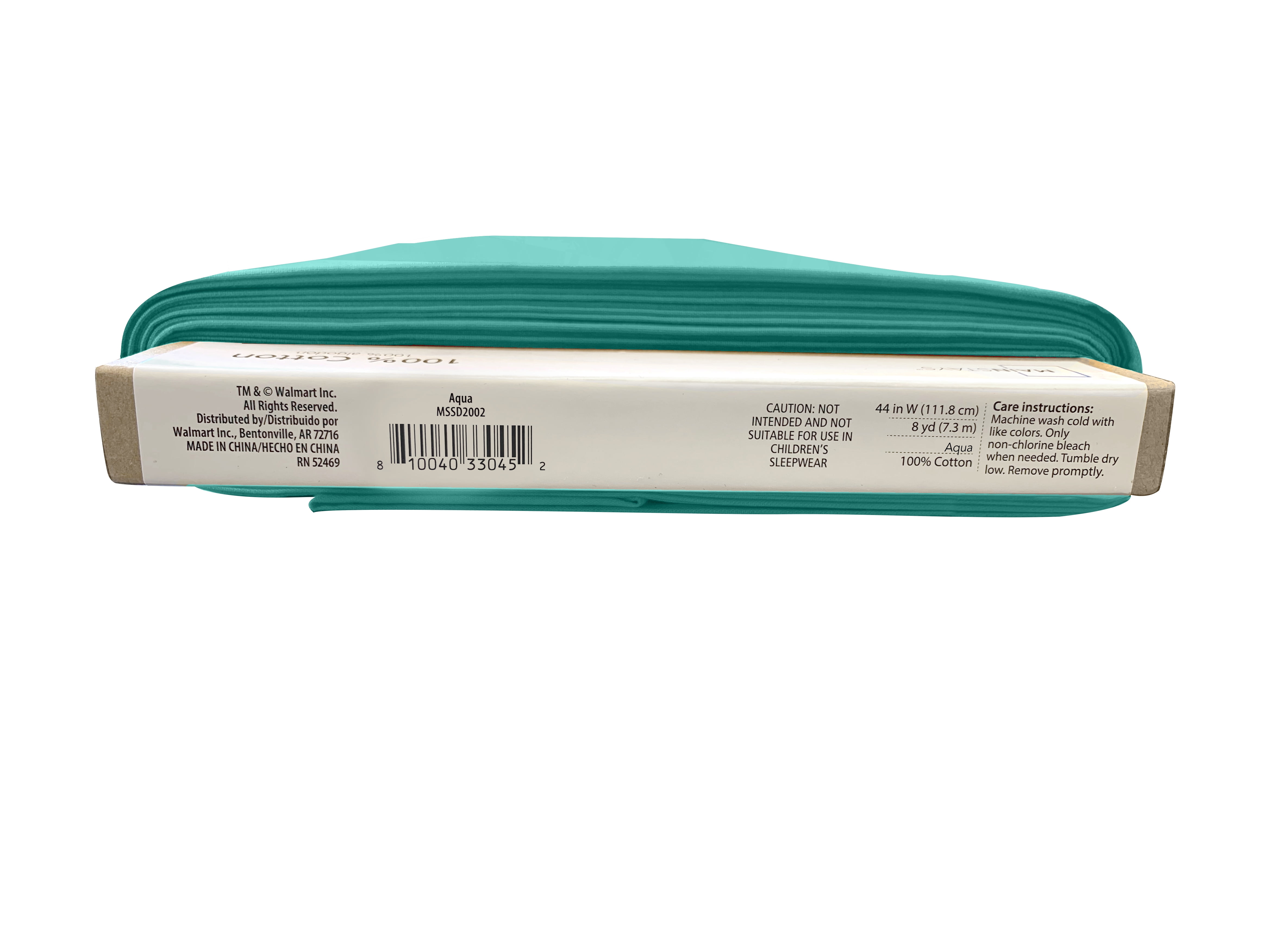 Mainstays 100% Cotton Solid Aqua, Quilt Crafts Fabric Cut By The Yard ...