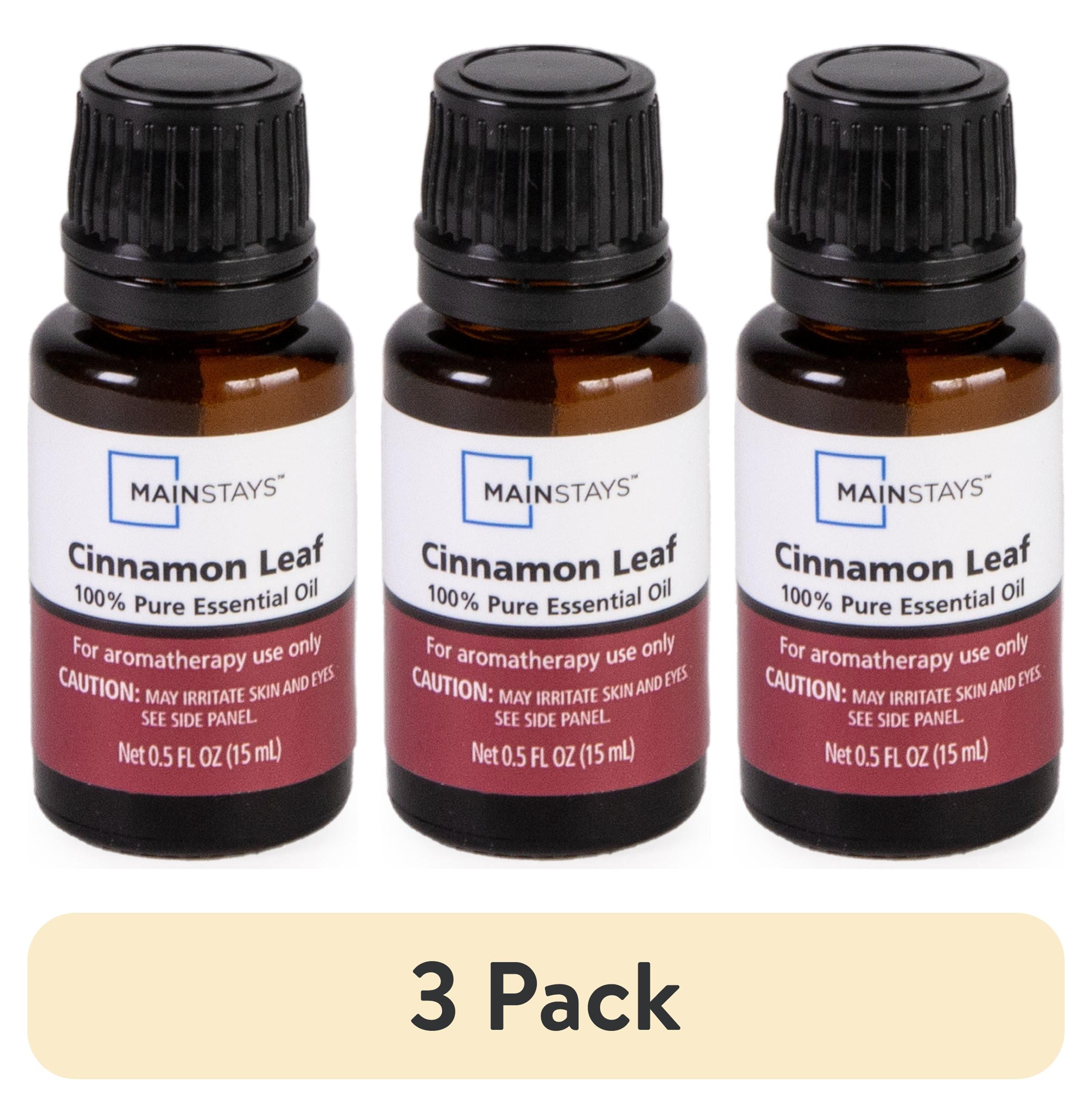 (3 pack) Mainstays 100% Pure Cinnamon Leaf Essential Oil, 15mL, 1 Pack ...