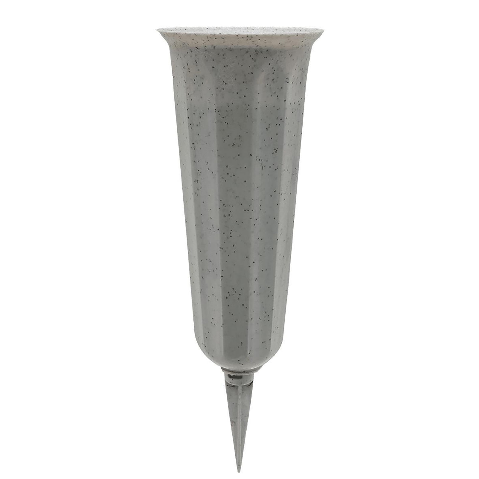 Mainstays 10in Outdoor Plastic Cone Shape Vase - White - Walmart.com