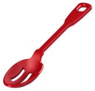 Mainstays 10in Red Silicone Slotted Spoon Kitchen Utensil with Soft ...