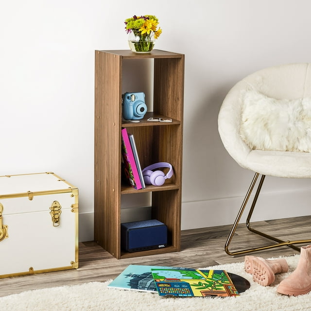 Mainstays 3 Cube Storage Organizer, Warm Walnut - Walmart.com