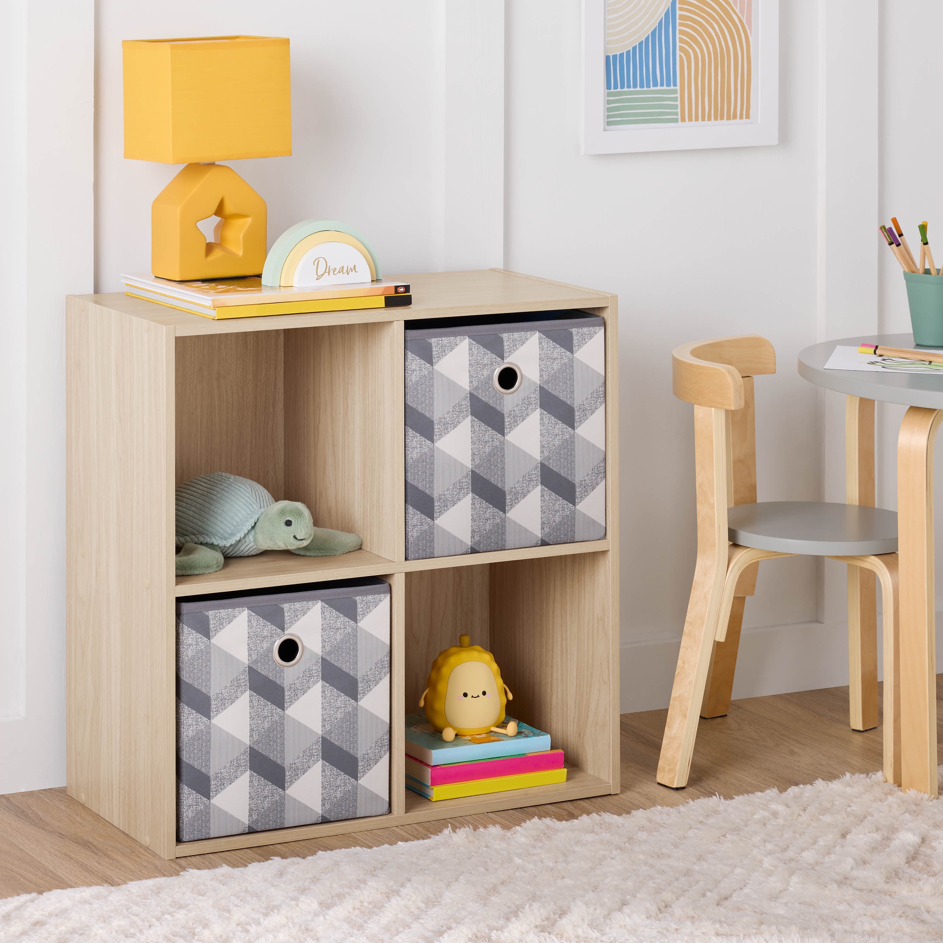 Mainstays 4 Cube Storage Organizer, Spring Pine - Walmart.com