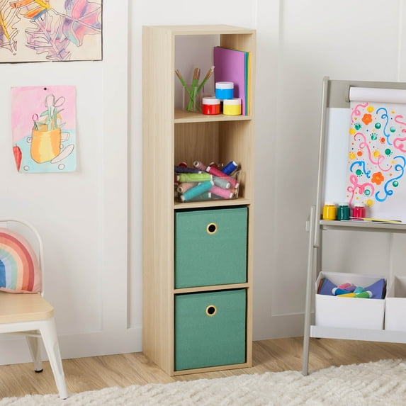 Mainstays 4 Cube Vertical Storage Organizer, Spring Pine - Walmart.com