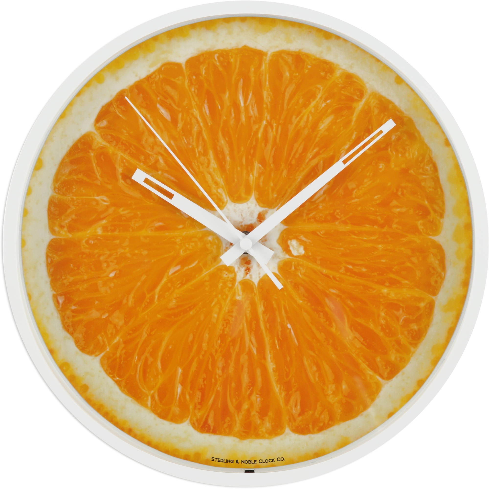 Mainstays 11.5 Orange Fruit Wall Clock - Quartz Movement - Walmart.com