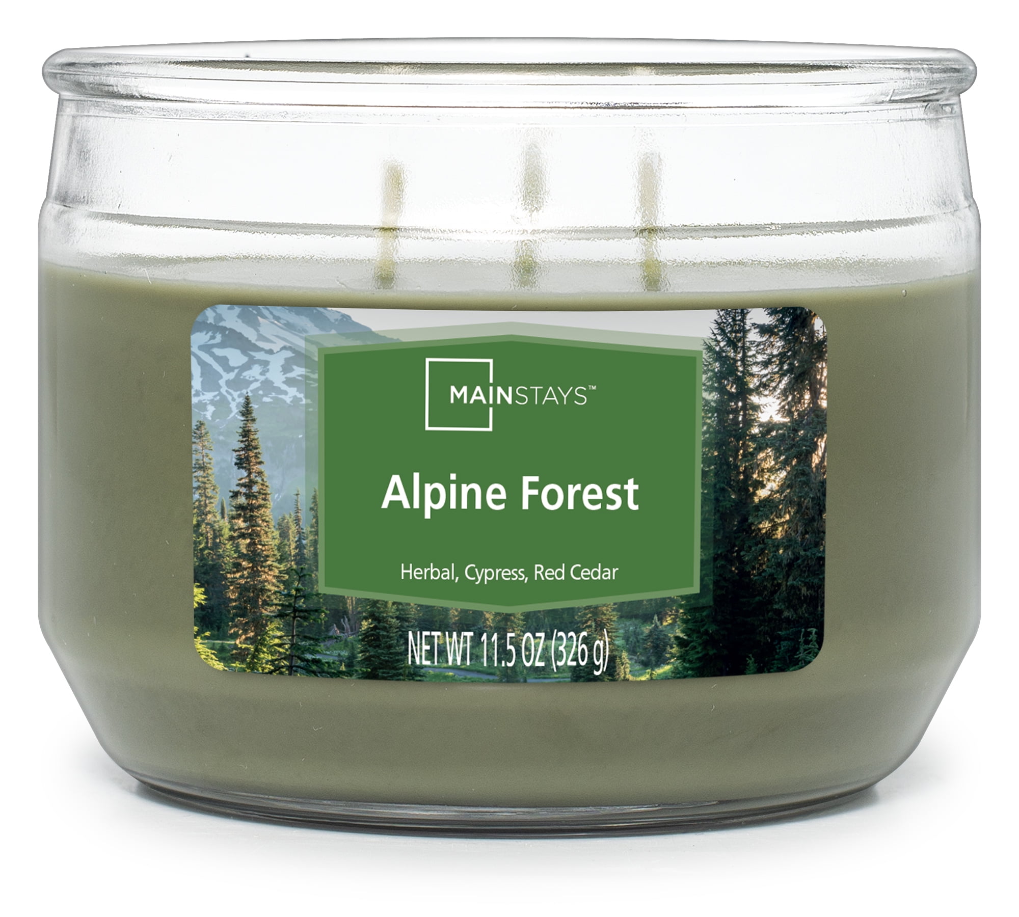 Mainstays Alpine Forest, 3-Wick Jar Candle, 11.5oz - Walmart.com