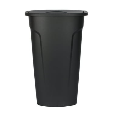 Mainstays 3 gal Plastic Open Top Kitchen Trash Can, Black - Walmart.com