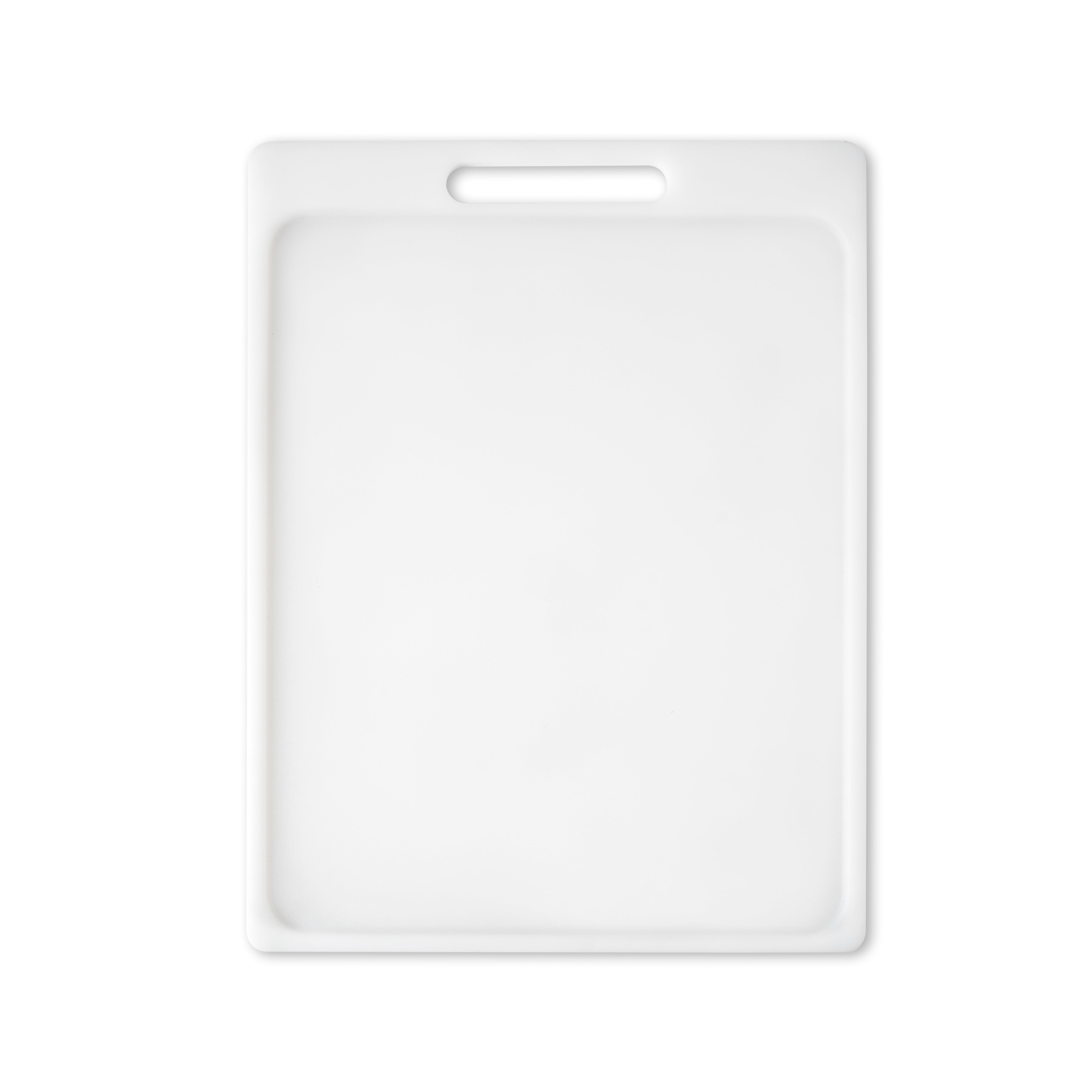 Mainstays 11"X14.5" Non-Slip Poly Cutting Board, White Color - Walmart.com