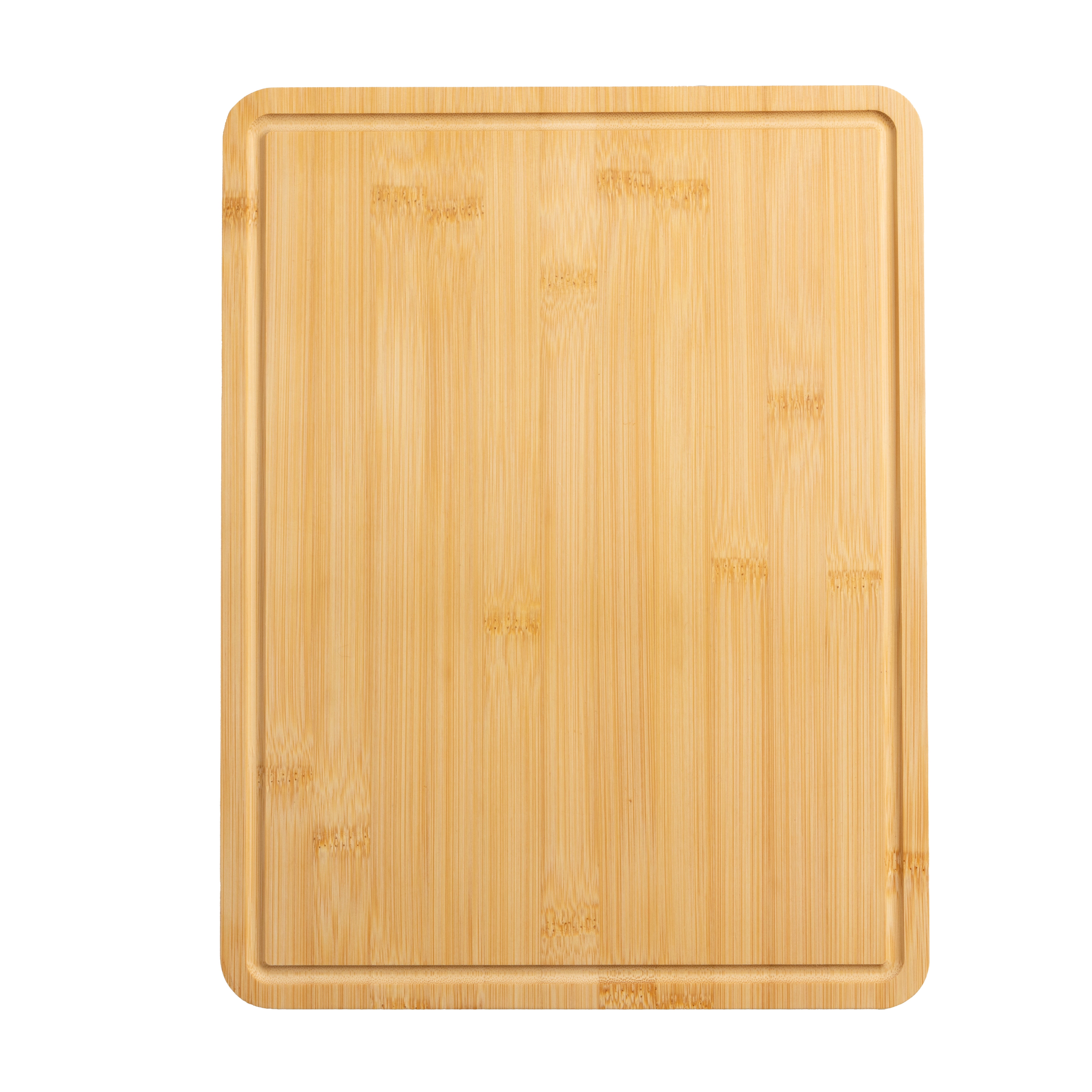 Mainstays 11" x 14.5" Non-slip Bamboo Cutting Board, 100% Natural ...