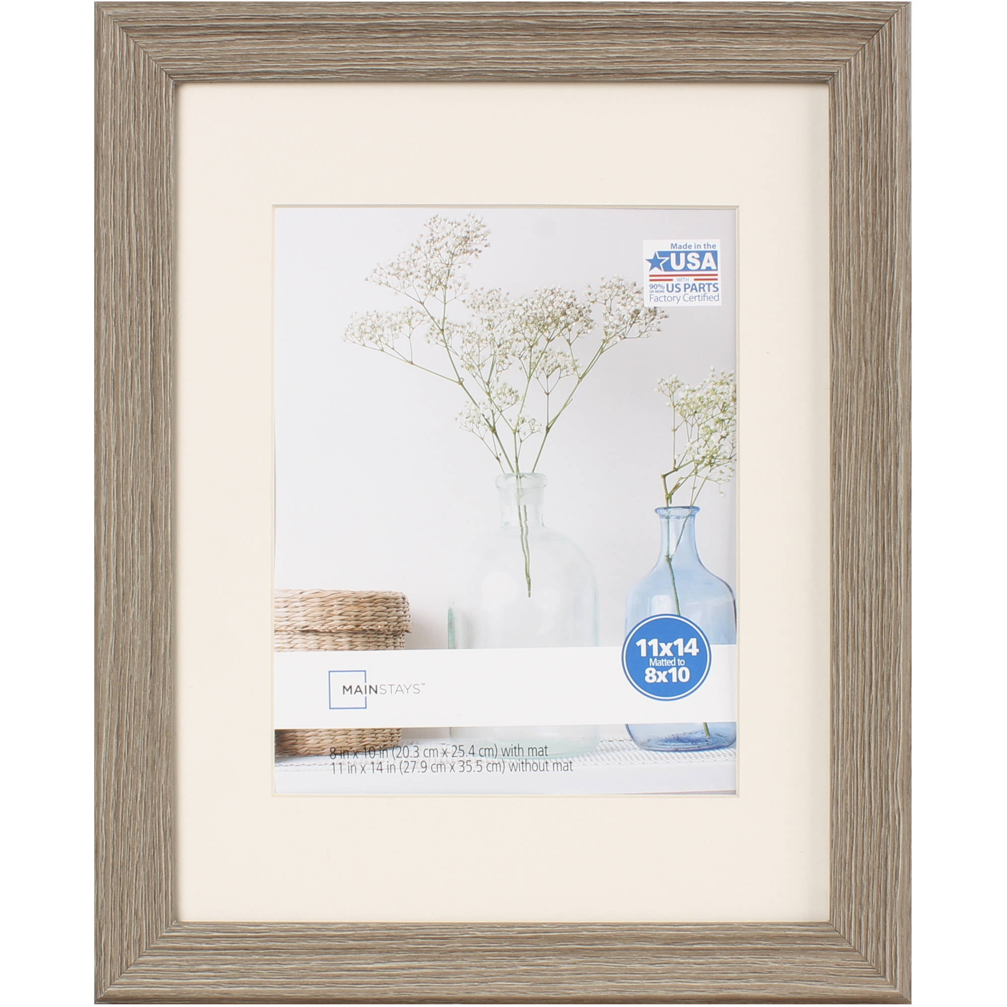 Mainstays 11x14 Rustic Gray Picture Frame - Walmart.com