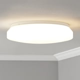 Mainstays 11in White Slim LED Flush Mount Light with 1100 Lumens ...