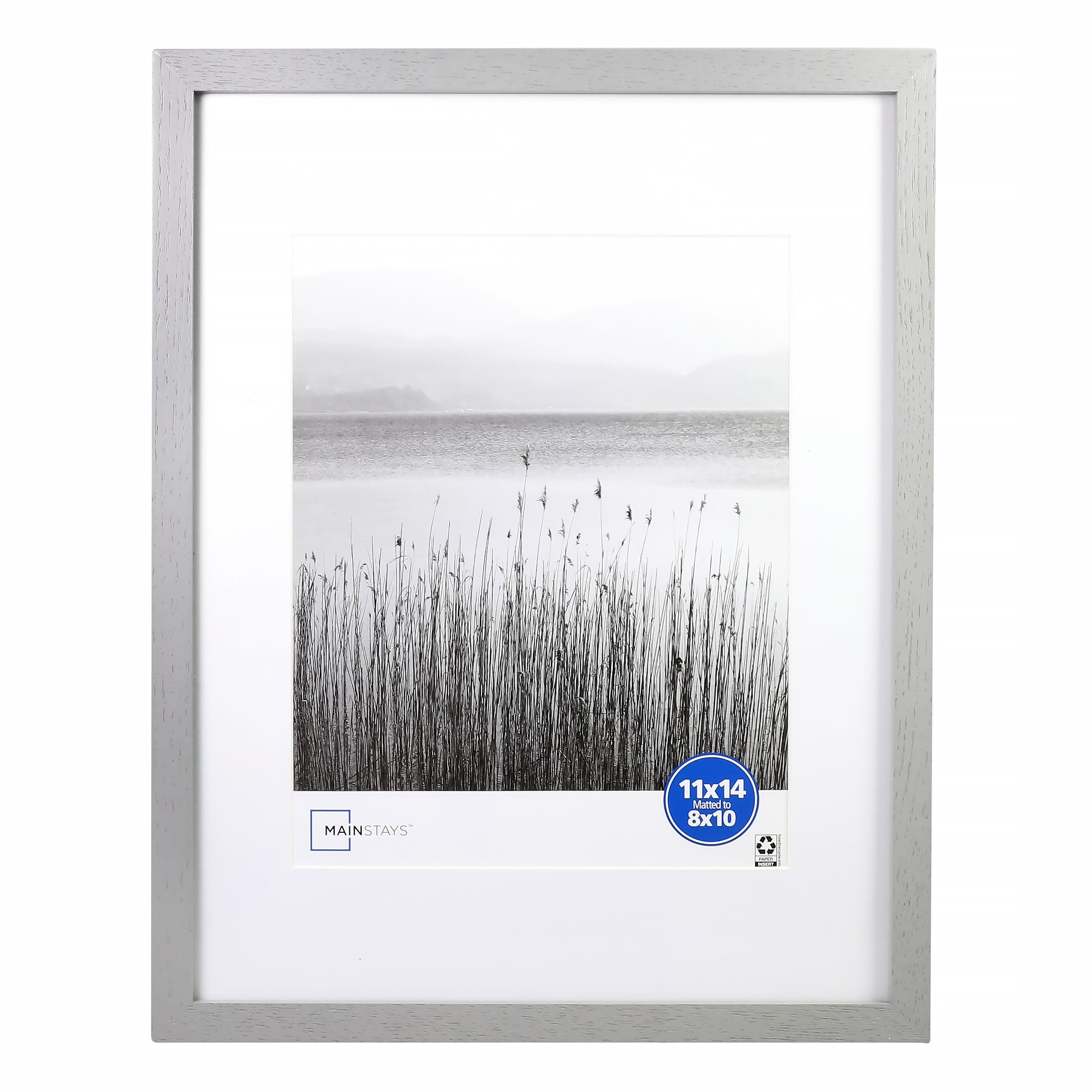 Mainstays 11x14 Gallery Grey Linear Picture Frame - Walmart.com