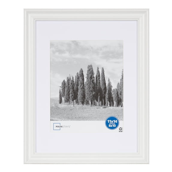 Mainstays 11x14 Matted to 8x10 Traditional Gallery Wall Picture Frame ...