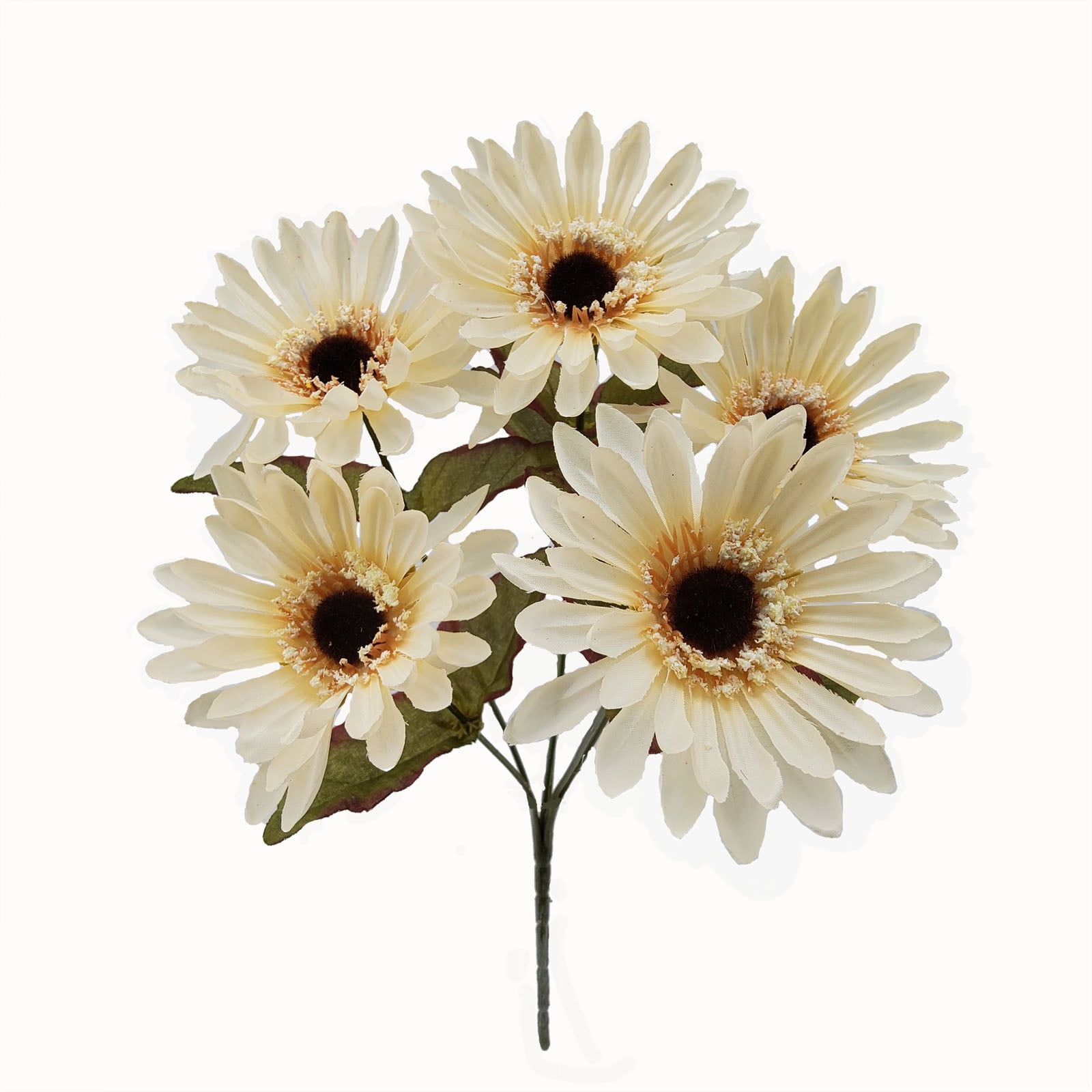 Mainstays 12.25in Artificial Daisy Pick Cream Color Indoor Floral Decor ...