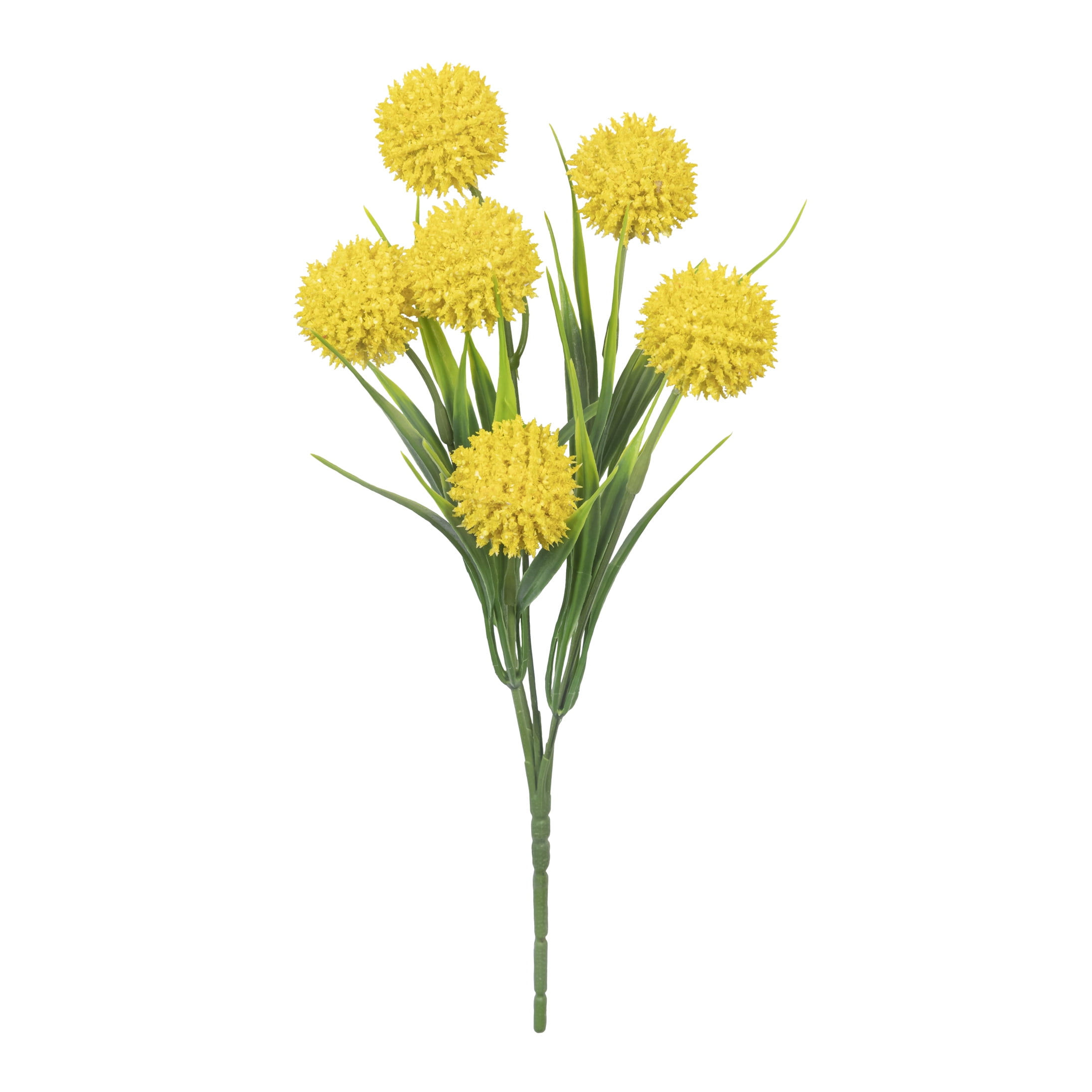 Mainstays 12" Artificial Silk Yellow Billy Button Spring Pick - Walmart.com