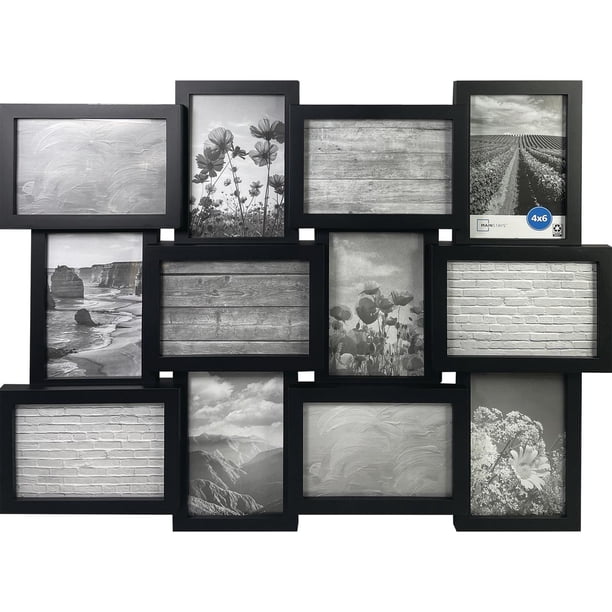 Mainstays Black Collage Frame Twelve 4x6 Quot Openings Walmart Com