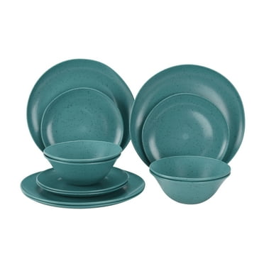 Mainstays 28-Piece Eco-Friendly Recycled Plastic Dinnerware Set ...