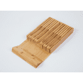 Mainstays 12 Slot Bamboo In-Drawer Knife Block - Walmart.com