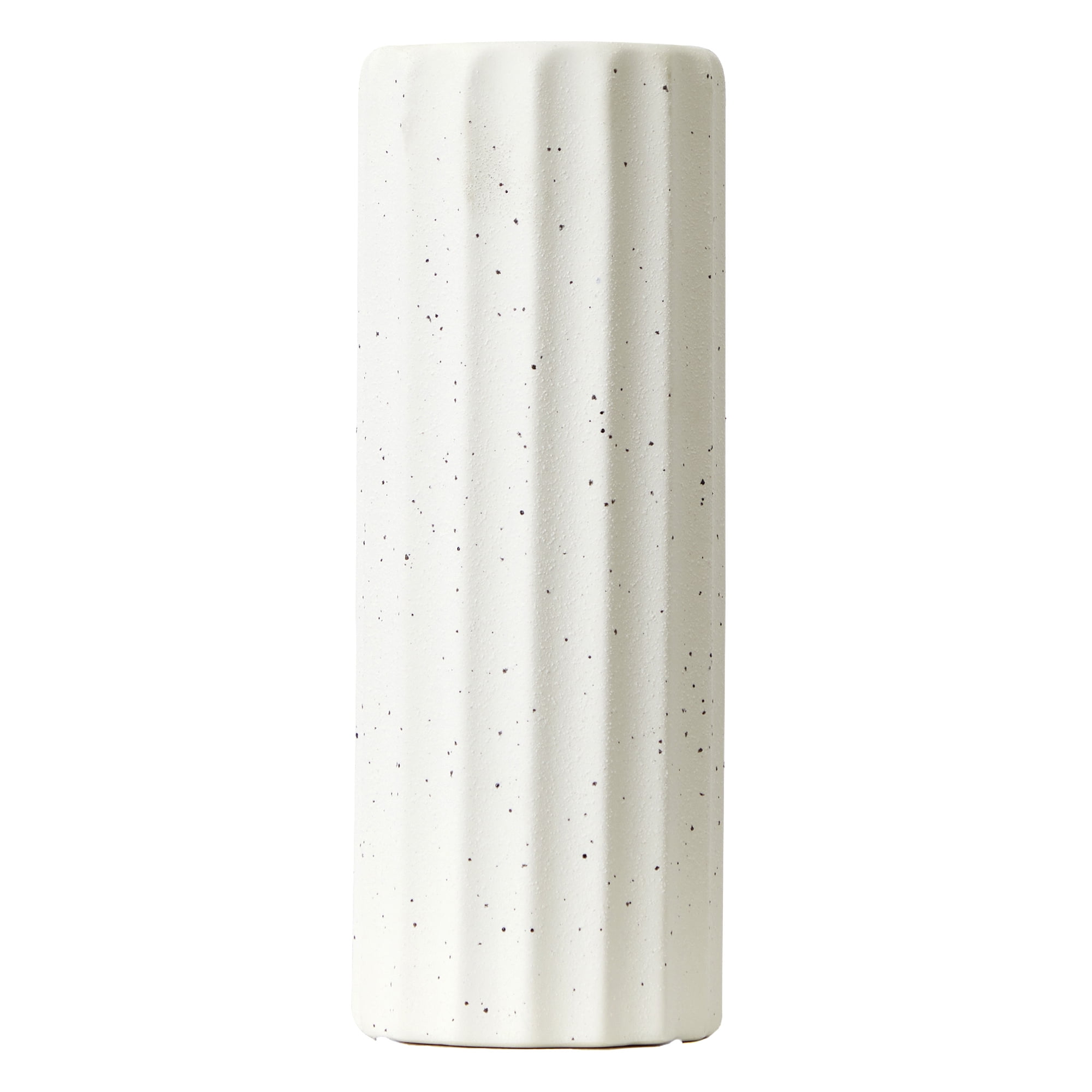 Mainstays 12" White Speckled Wavy Textured Stone Vase - Walmart ...