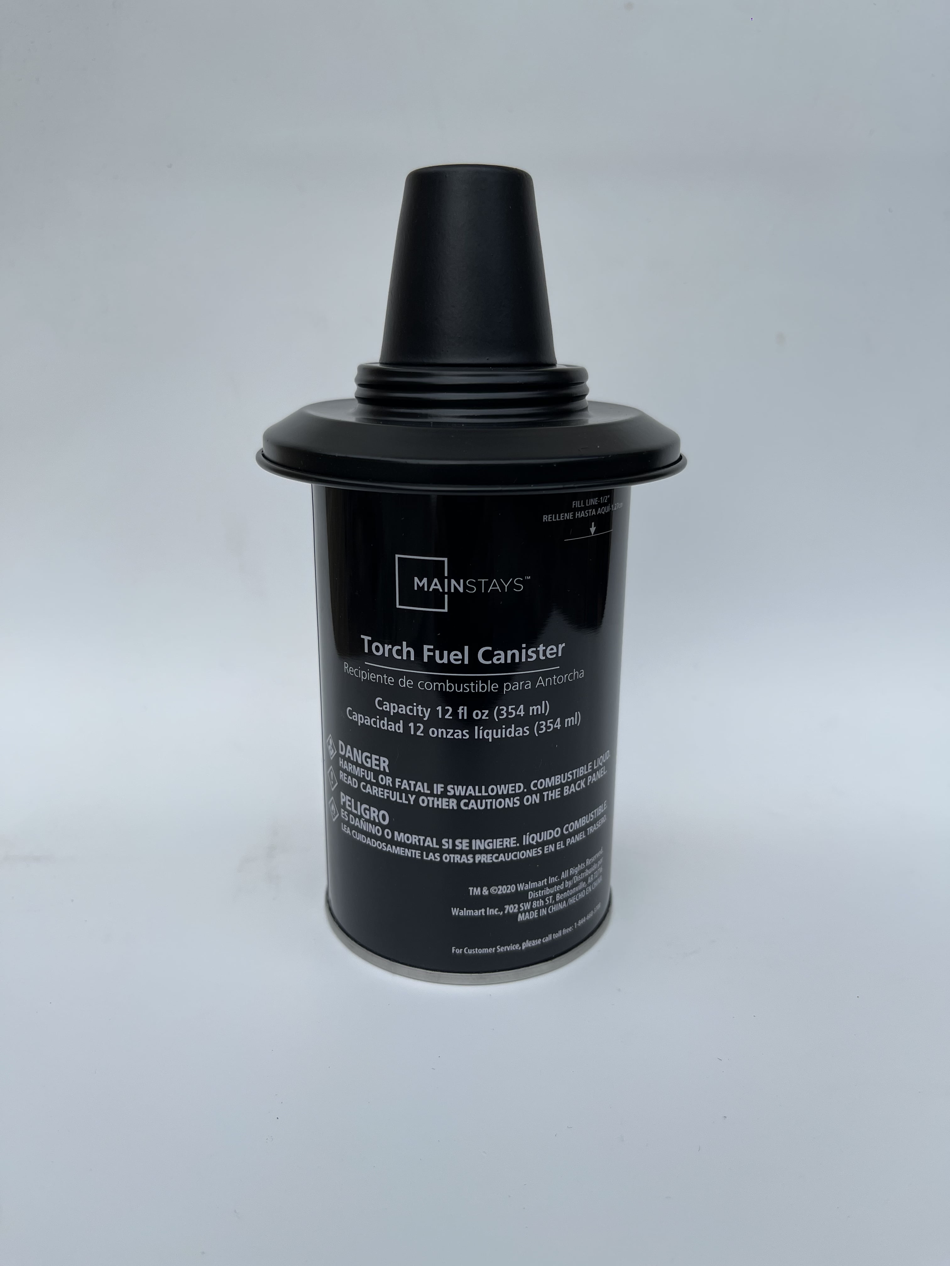 Mainstays Replacement 12 fl oz Torch Fuel Canister with Wick and Metal ...