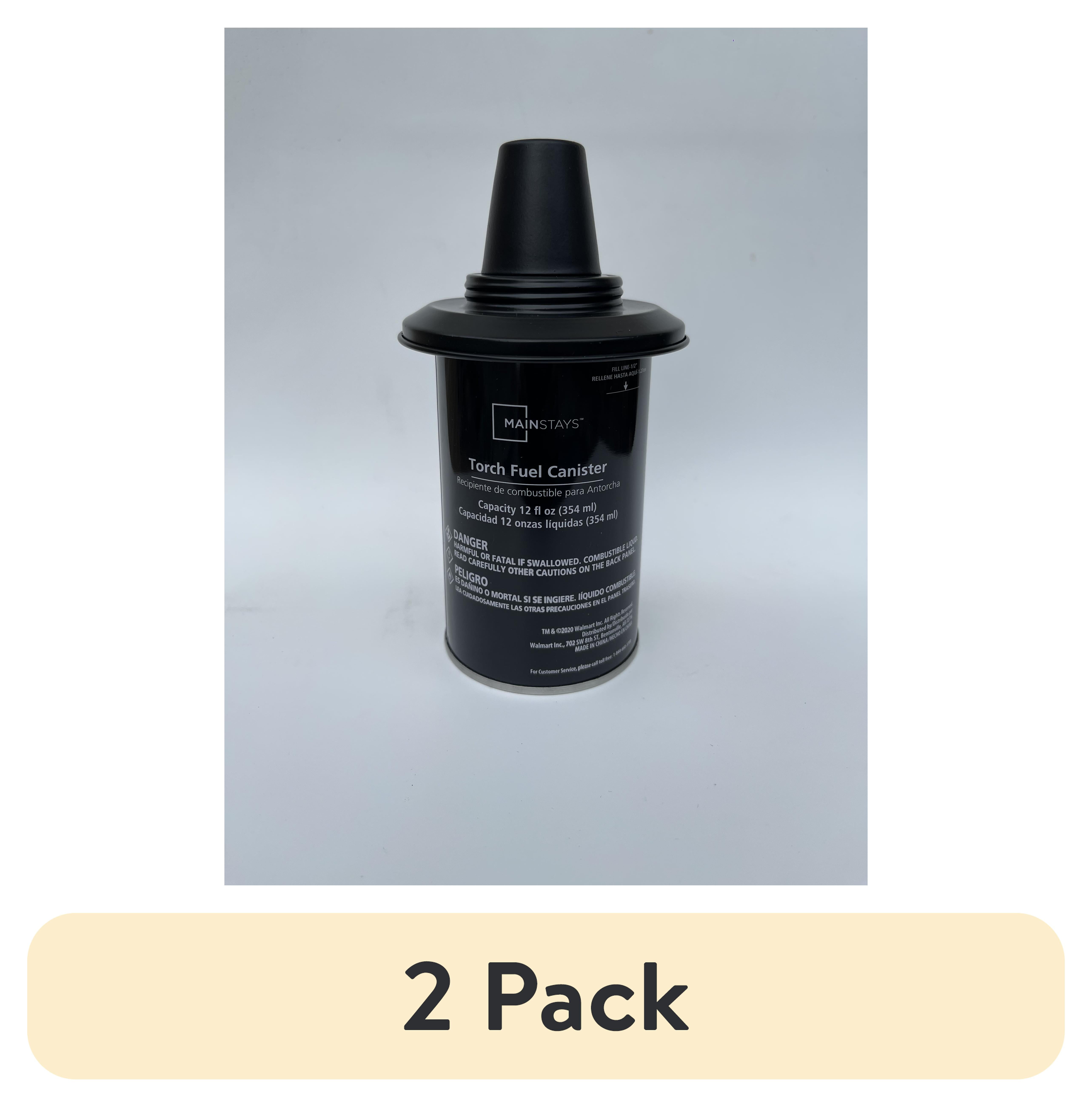 (2 pack) Mainstays 12 fl oz Replacement Torch Fuel Canister with Torch ...
