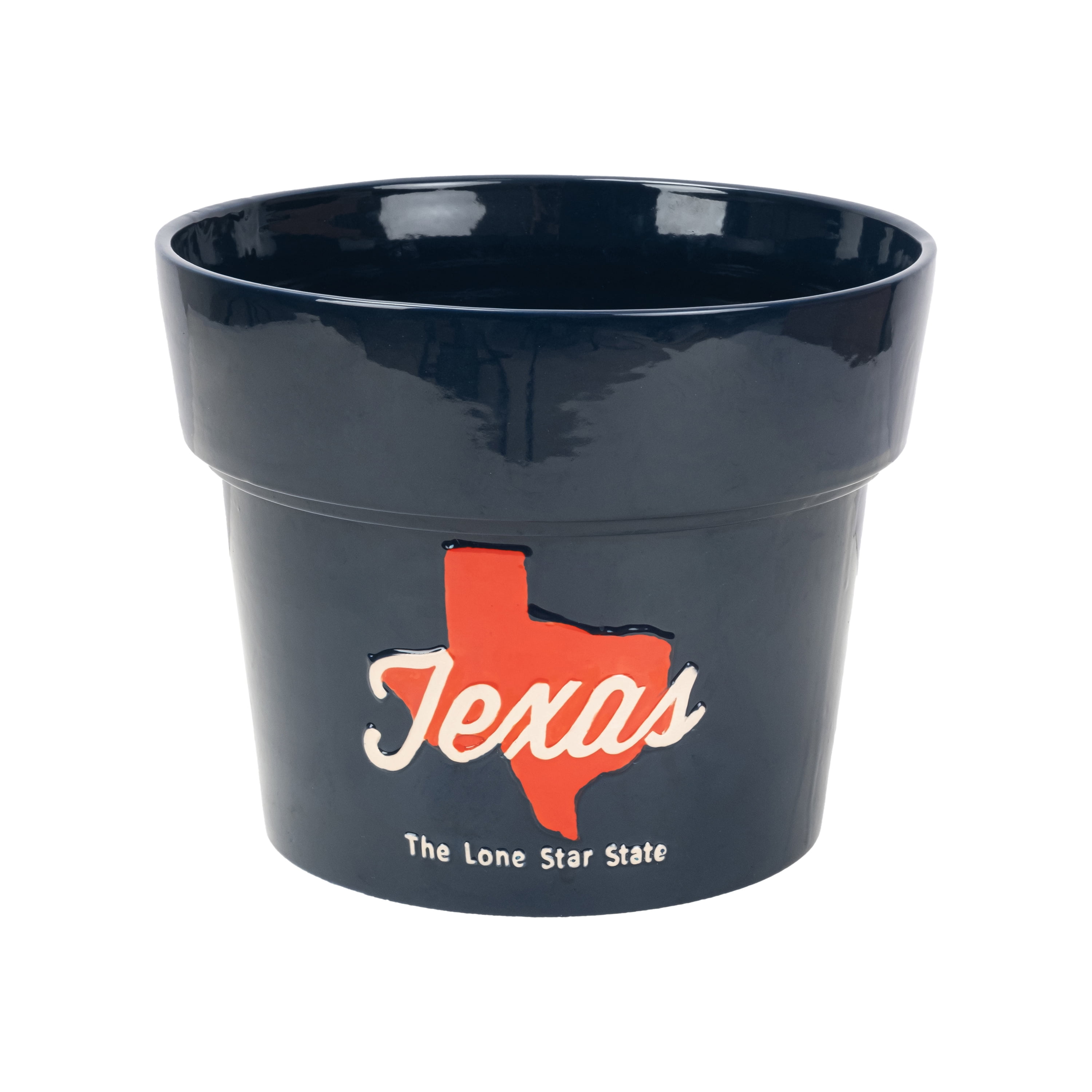 Mainstays 12 inch Texas State Blue Ceramic Planter - Walmart.com