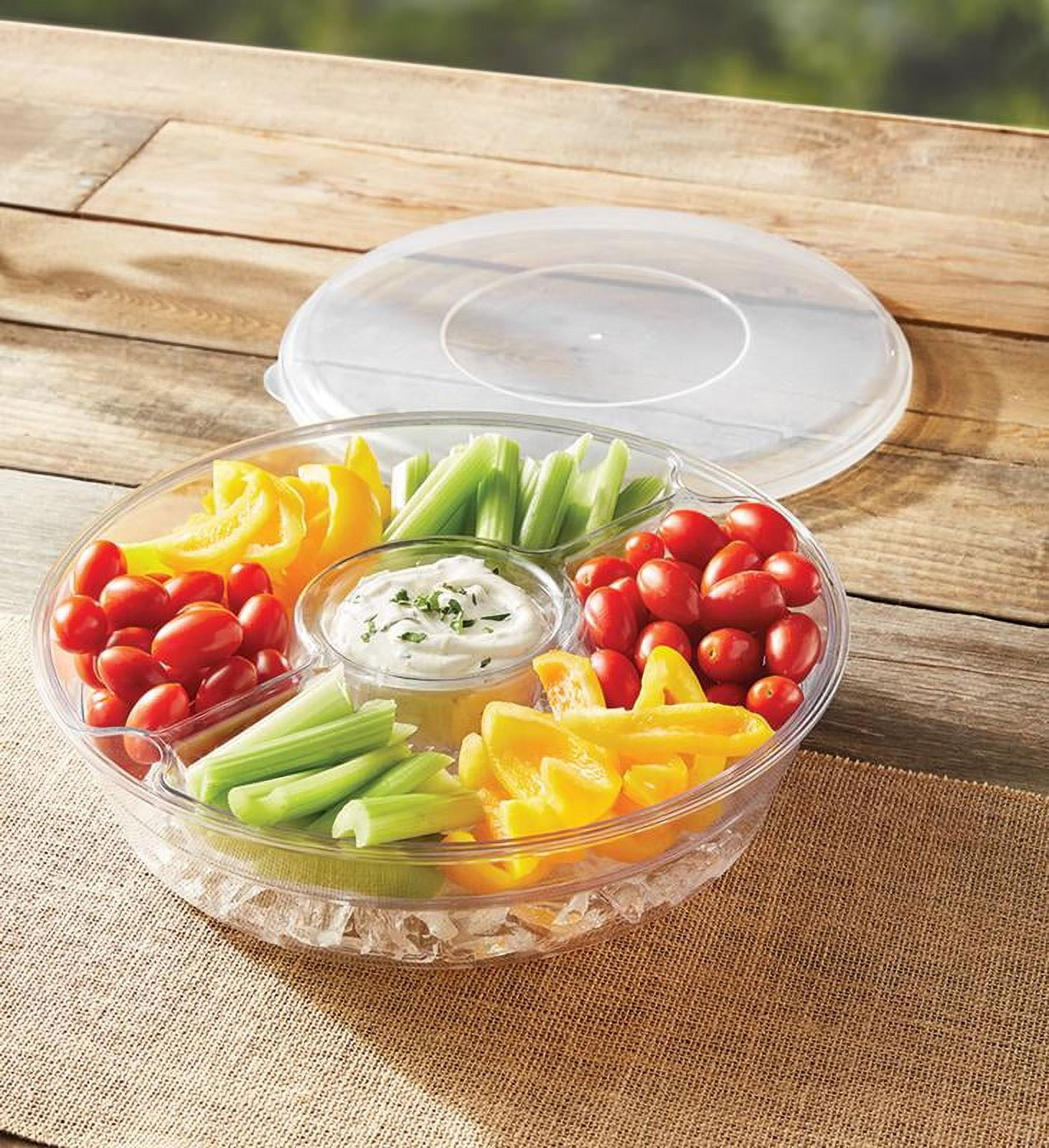 Mainstays 13.4" On ice multipurpose Round shape Tray – Clear color ...