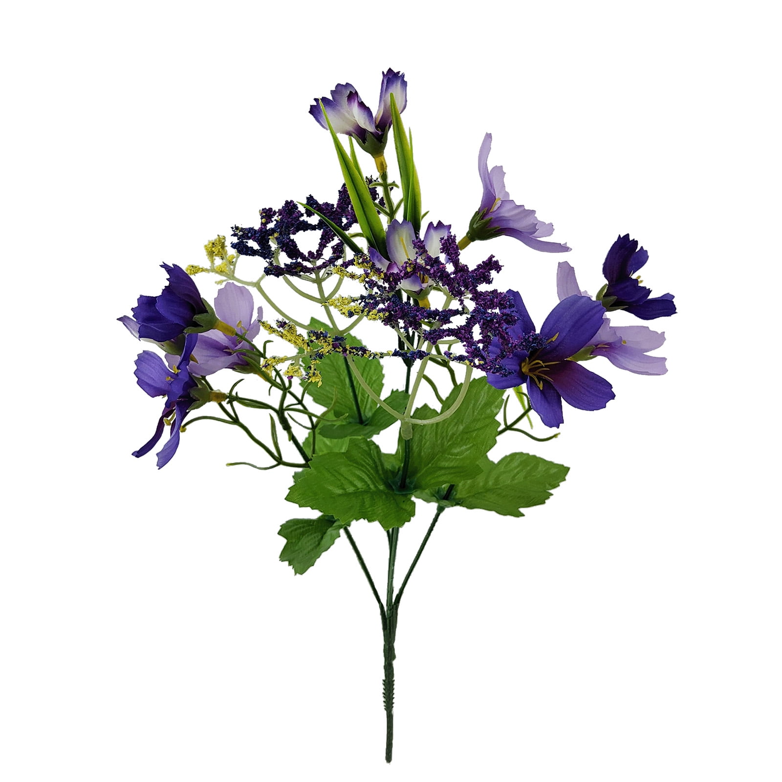 Mainstays 13.5in Indoor Artificial Mini Purple Flower Pick - Walmart.com