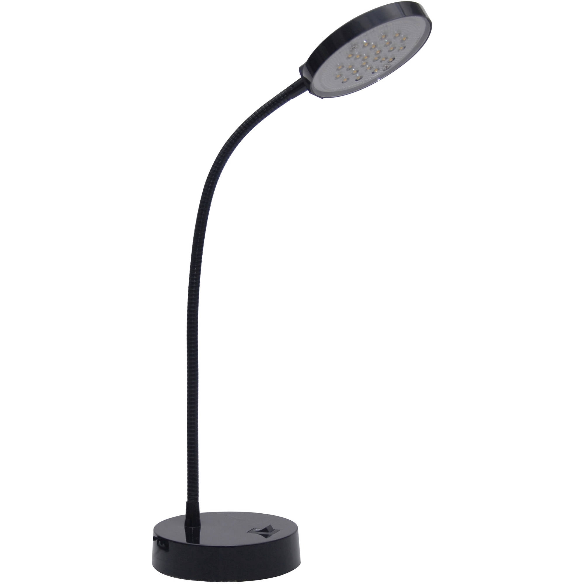 Mainstays 13.75 LED Gooseneck Desk Lamp Black Finish with Rocker Switch ...