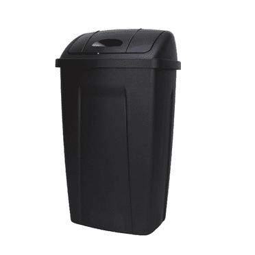 Sterilite 13 Gallon Touch Bin Lid Lift, Plastic Swing Top Kitchen Trash ...