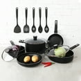 Mainstays 13-Piece Aluminum Non-Stick, Pots and Pans Cookware Set, Black - Walmart.com
