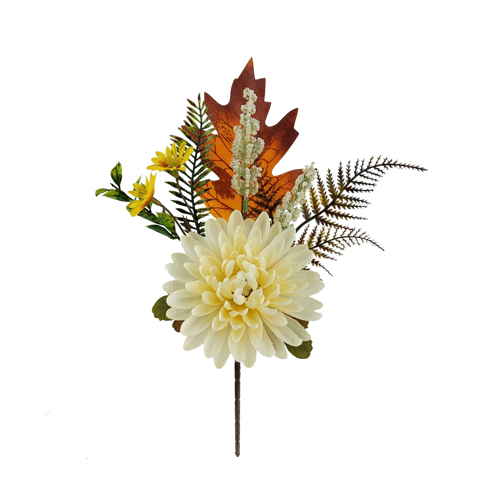 Mainstays Artificial Mum & Heather Pick - Cream - 13.5 - Walmart.com