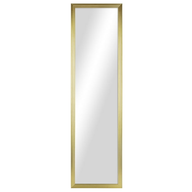 Mainstays 13x49 Full-Length Rectangular Gold Mirror - Walmart.com