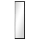 Mainstays 13x49 Full-Length Black Mirror, Rectangular Wall Mirror with ...