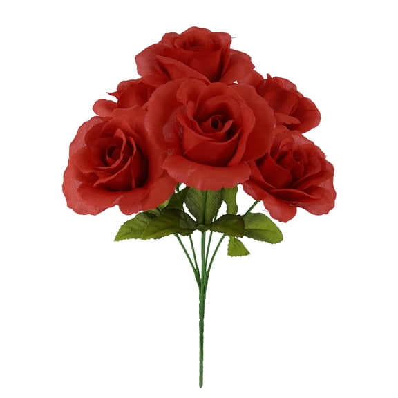 Mainstays Artificial White Sweet Rose Pick 14 Inch Indoor Decorative ...