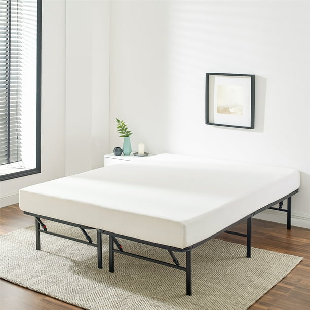 Mainstays 14" High Profile Foldable Steel Queen Platform Bed Frame ...