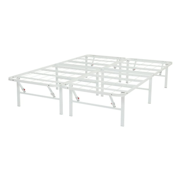 Mainstays 14" High Profile Foldable Steel Queen Platform Bed Frame ...