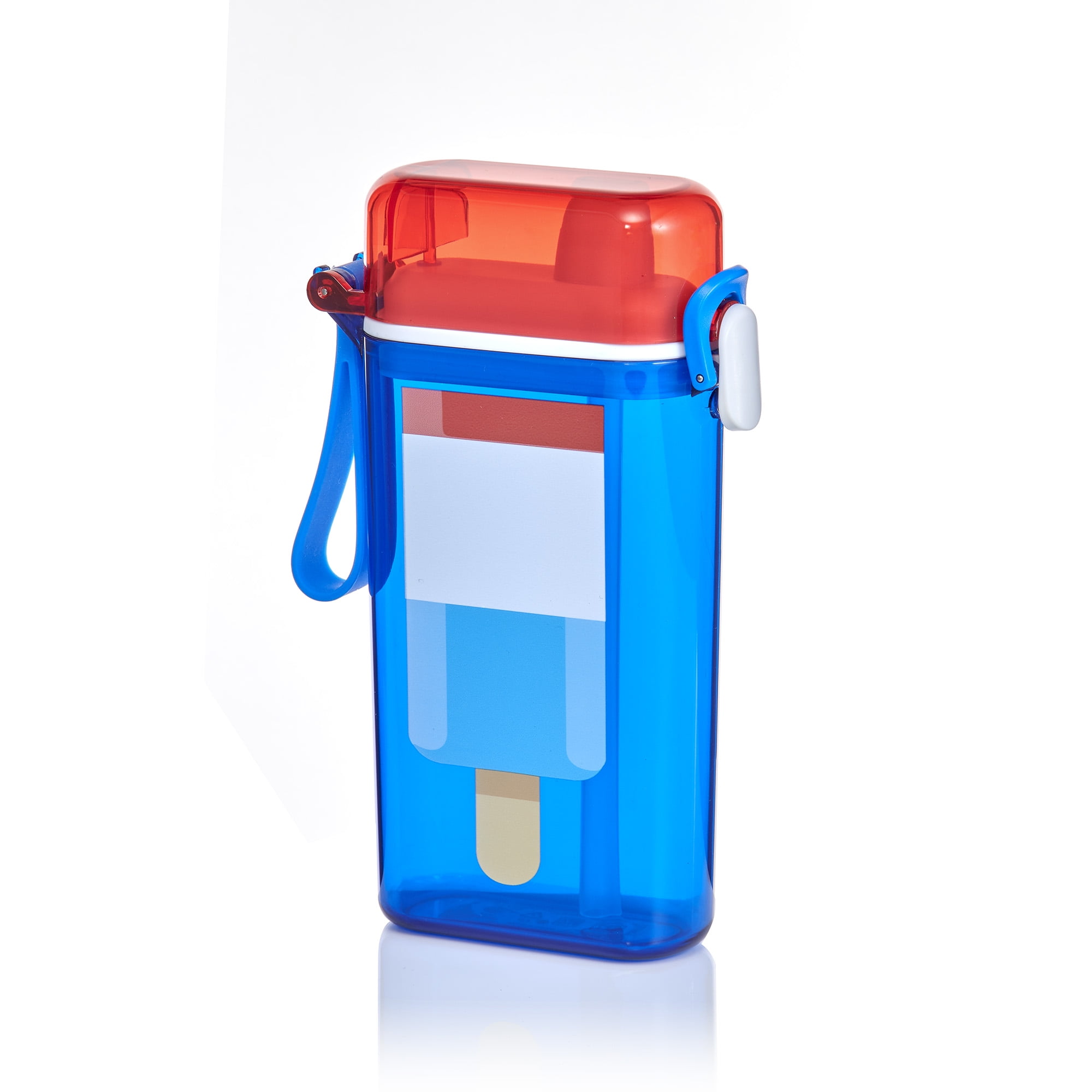 Mainstays 14oz Reusable Plastic Water Bottle with Flip Top Lid and ...