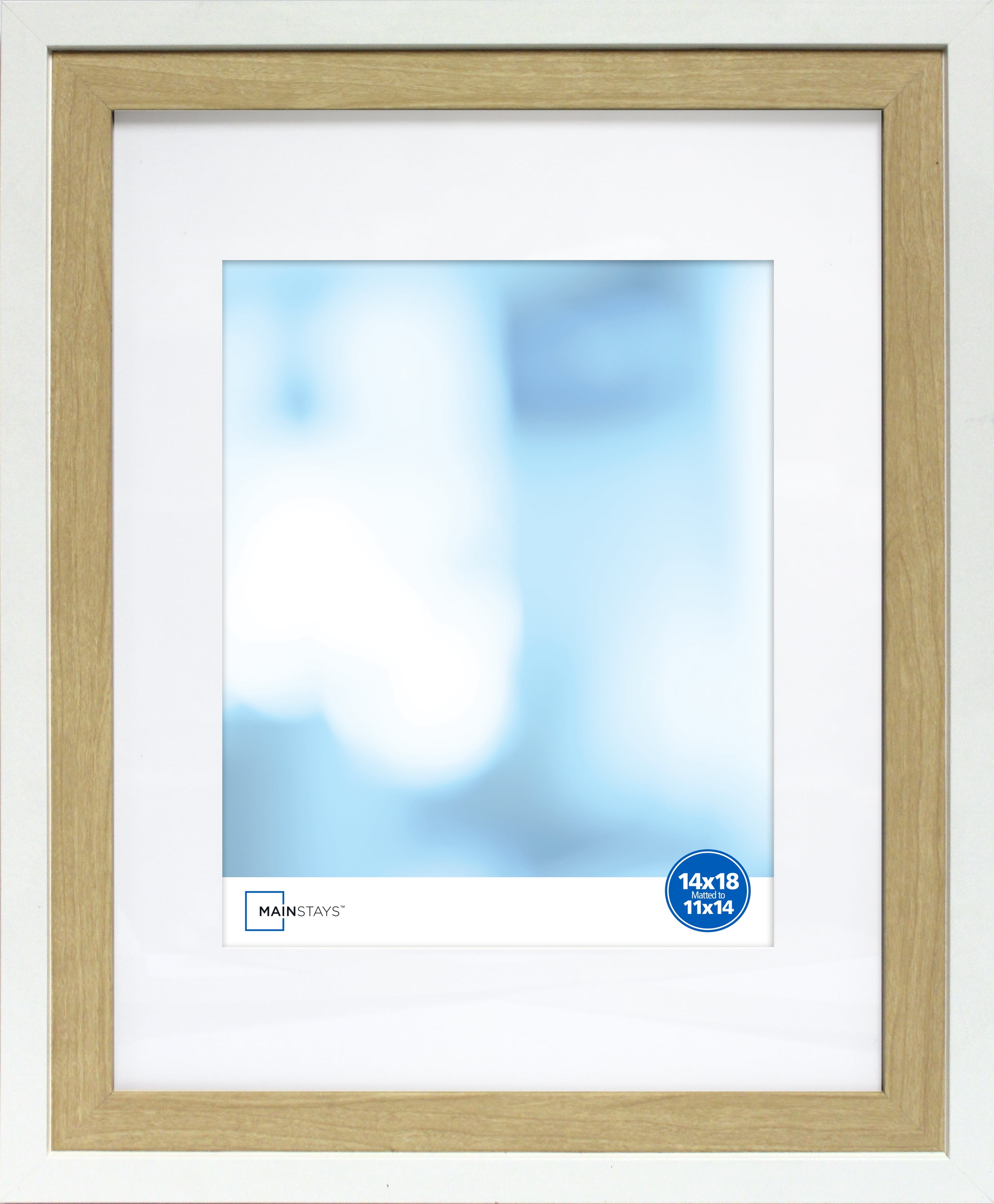 Mainstays 14x18 Matted To 11x14 2-Tone Wood Frame - Walmart.com